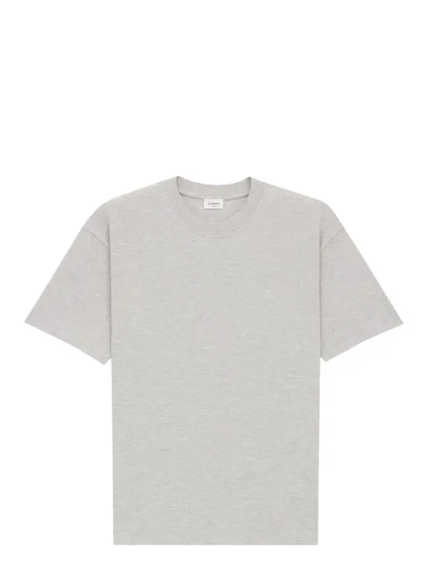 Saint Laurent Tonal Cassandre Embroidered Crewneck Sweatshirt - Grigio