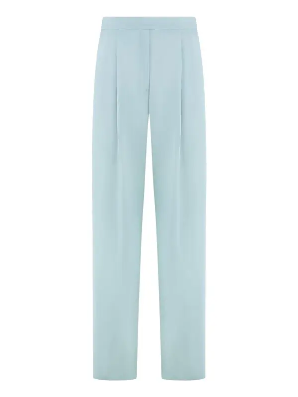 Pinko Montano Viscose Trousers - Light Blue