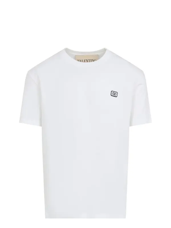 Valentino Garavani Vlogo Signature Patch Crewneck Sweatshirt - Bianco