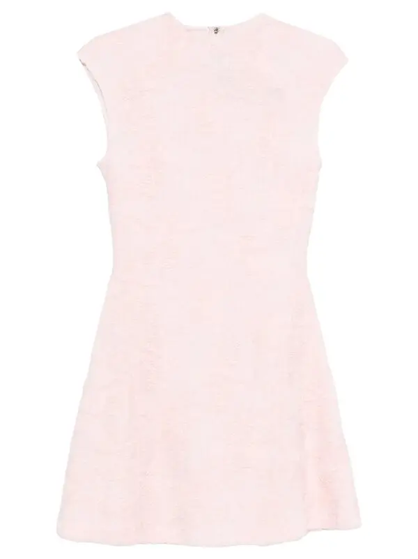 ROTATE BY BIRGER CHRISTENSEN 3d Floral Mesh Sleeveless Mini Dress - Rosa