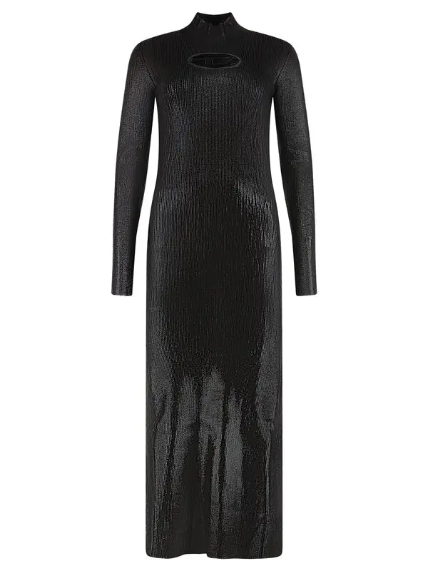 DIESEL® M-zary Dress With Oval D-metal Detail - Black