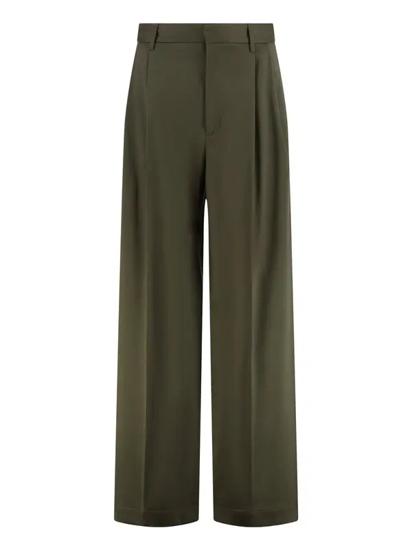 DARKPARK Chicago High-waist Wide-leg Trousers - Green
