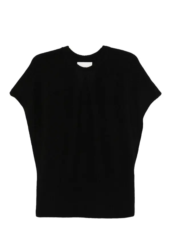 LISA YANG Crewneck Cashmere-silk Sweater With Ribbed Hems - Nero