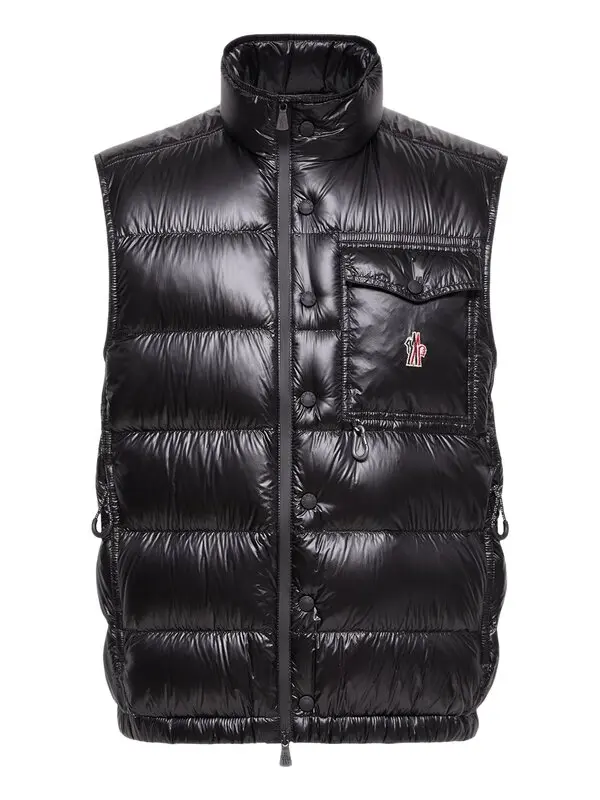 Moncler Packable Down Vest With Water-repellent Finish - Nero