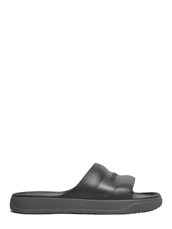 Moncler Eva Slides With Elastodiene Sole - Nero