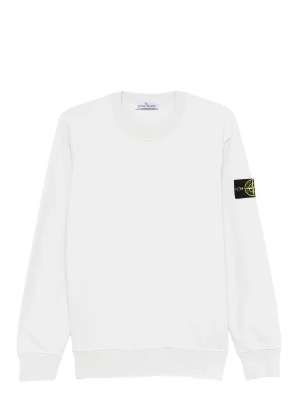 Stone Island Ribbed Crew Neck Cotton Sweater - Grigio