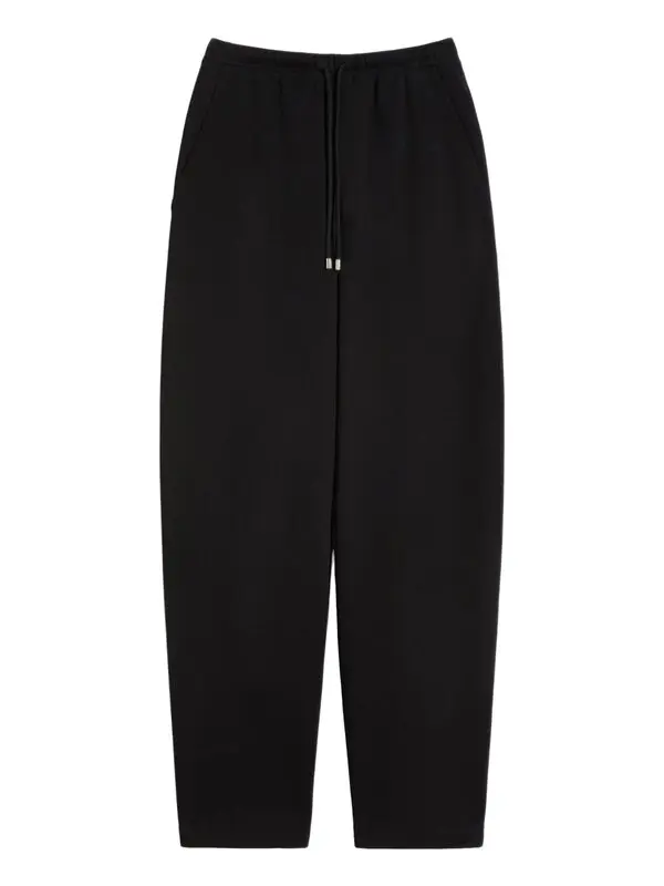 Sportmax Drawstring Waist Cotton Blend Pants - Nero