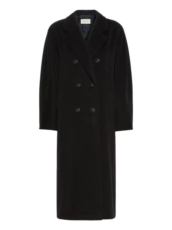 Max Mara Beaver Wool & Cashmere Topcoat - Nero