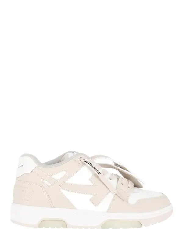 Off-White Low-top Sneakers With Zip Tag Detail - White