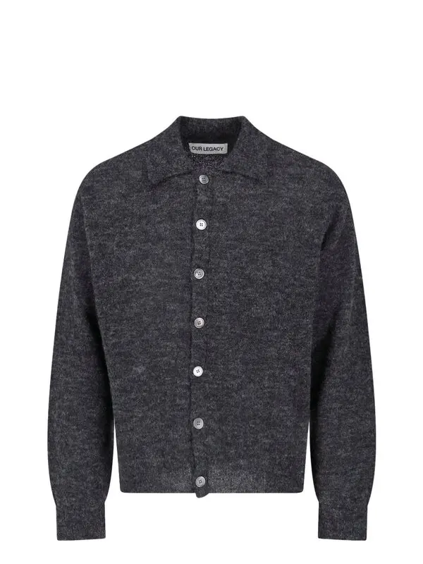 Our Legacy Fuzzy Alpaca-wool Crewneck Sweatshirt - Grey