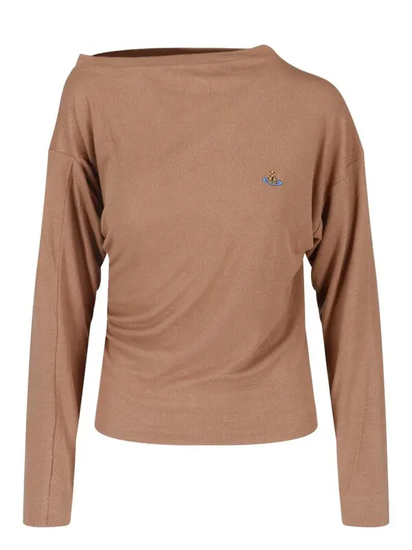 VIVIENNE WESTWOOD Viscose Stretch T-shirt - Brown