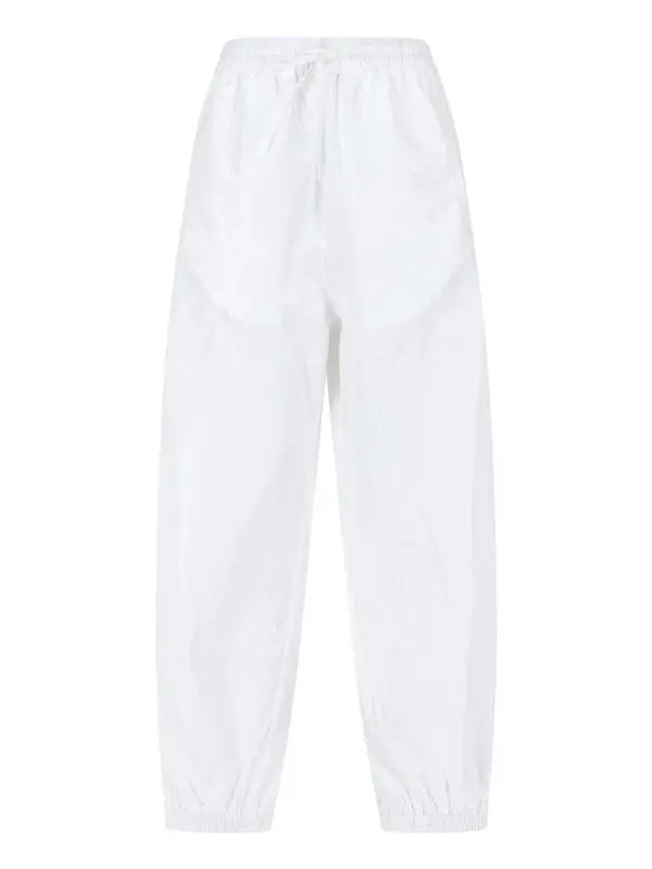 RÓHE Light & Natural Cotton-blend Trousers - White