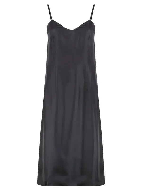 Prada Silk Mini Slip Dress - Black