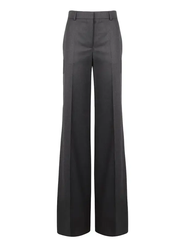 Stella McCartney Wool Flared Trousers - Grey