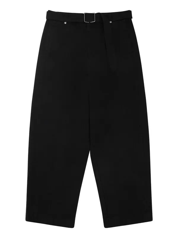 ENTIRE STUDIOS Cotton Waist Belt With Belt Loops & Pockets - Nero