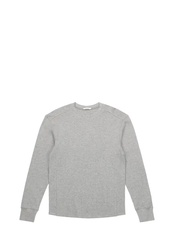 ENTIRE STUDIOS Long Sleeve Crew Neck Cotton T-shirt - Grigio