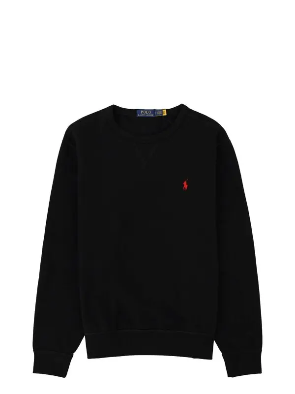 Polo Ralph Lauren Classic Crewneck Sweatshirt With Logo - Black