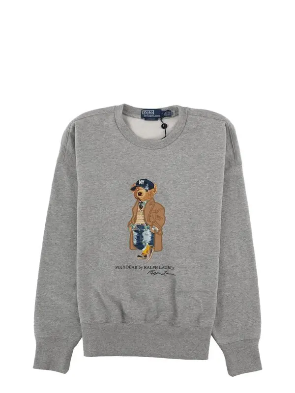 Polo Ralph Lauren Classic Crewneck Sweatshirt With Logo - Grey