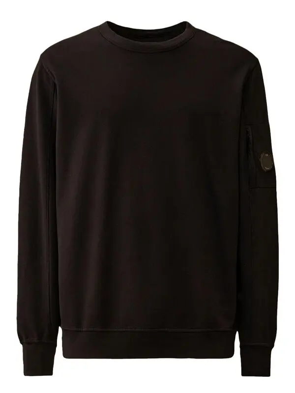 C.P. COMPANY Crew Neck Cotton Sweater - Nero