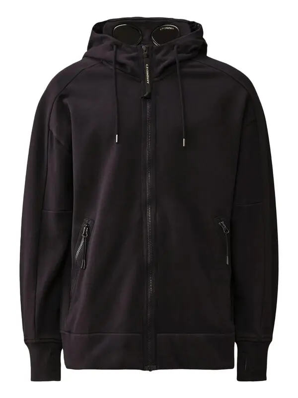 C.P. COMPANY Goggle Hood Zip-up Jacket - Blu