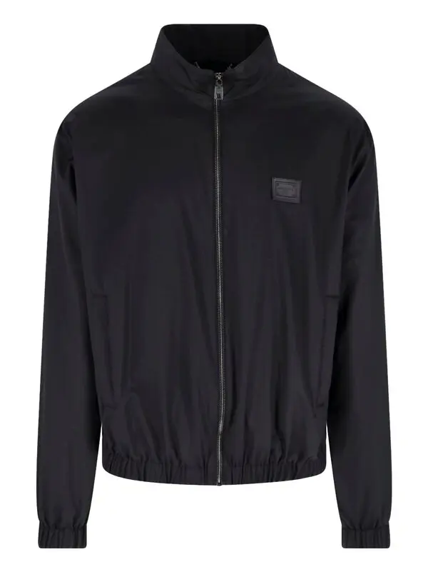 Dolce & Gabbana Lightweight Zip-up Jacket - Black