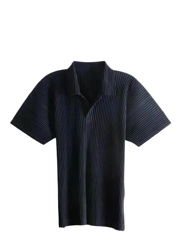 Issey Miyake Pleated T-shirt - Blue