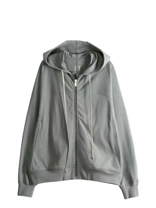 Rick Owens Tower Windbreaker Zip-up Hoodie - Grey