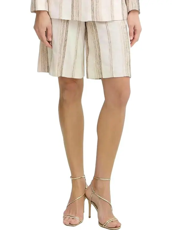 FRACOMINA Striped Bermuda Shorts - Neutrals