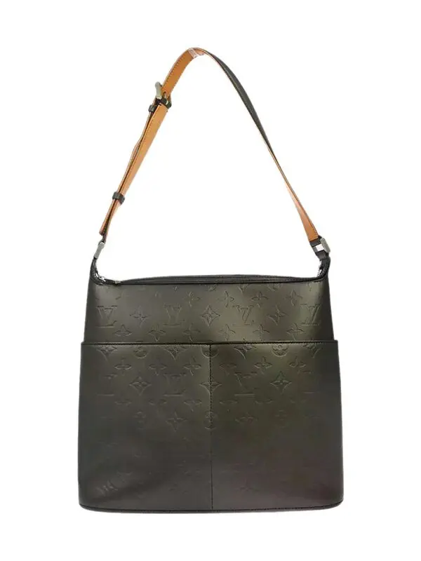 LOUIS VUITTON Monogram Mat Sutter Shoulder Bag - Black