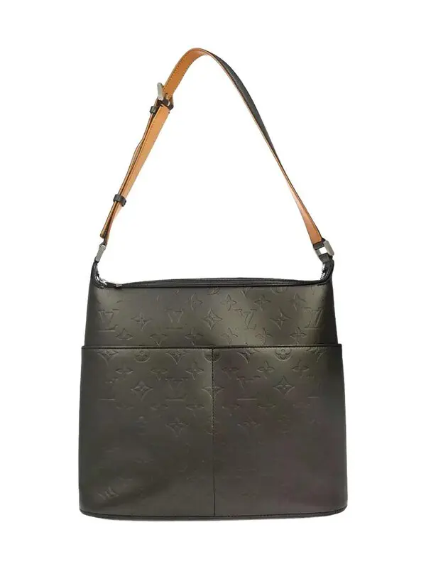 LOUIS VUITTON Monogram Mat Sutter Shoulder Bag - Black