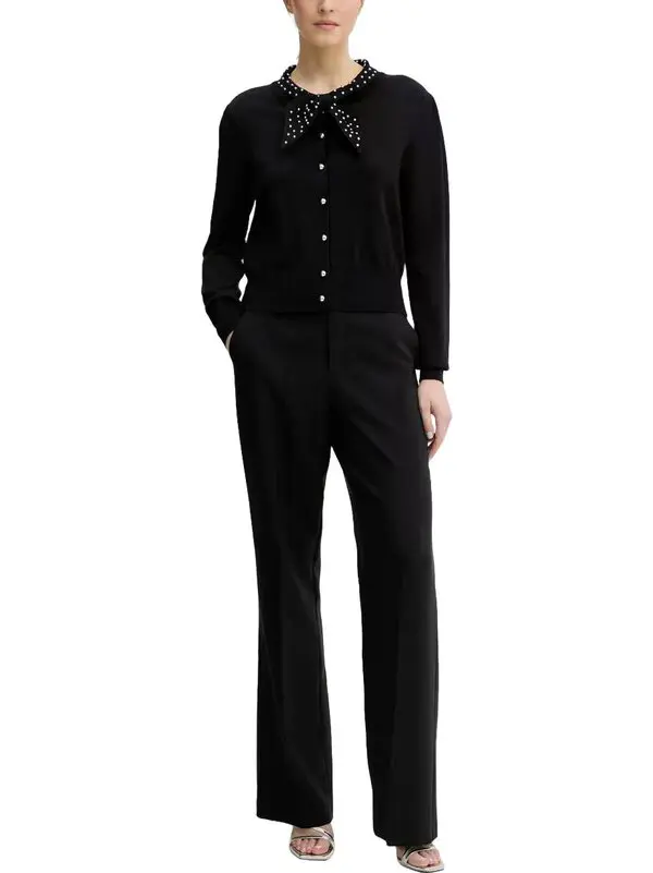 FRACOMINA Bow-embellished Cardigan - Black