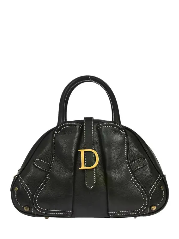 Dior 2004 Double Saddle Shoulder Bag - Black