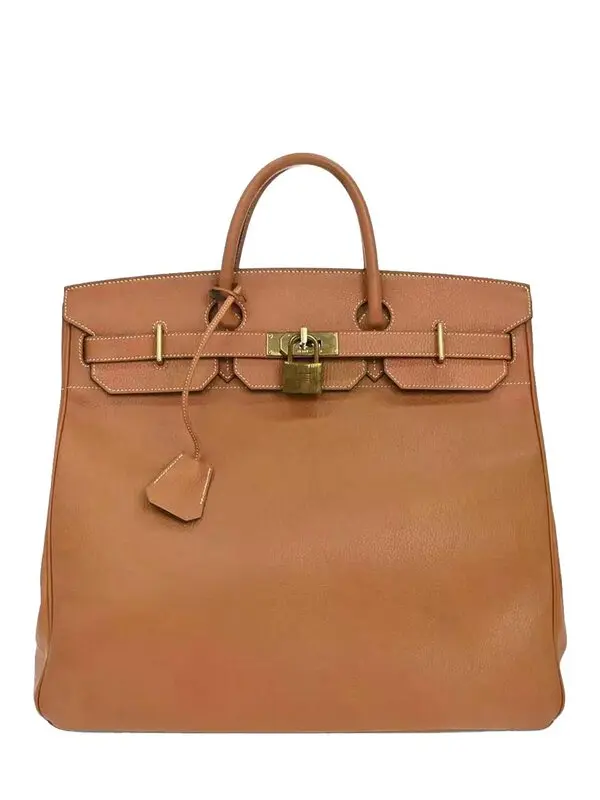 Hermès 2004 Ardennes Haut A Courroies Tote Bag - Brown