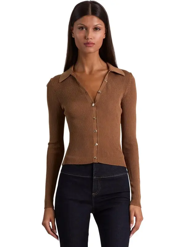 Alice + Olivia Nealie Cardigan - Camel