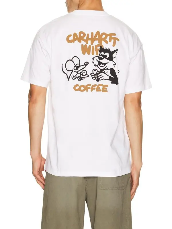 Carhartt Work In Progress Short Sleeve Coffee Break Tee Shirt - White