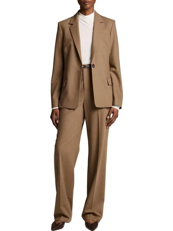 Vince Elsa Fine Suiting High-rise Straight-leg Trouser - Canyon