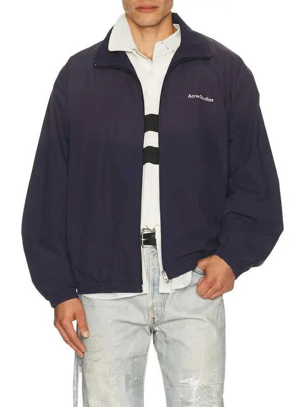 Acne Studios Olando Soft Cotton Poplin Jacket - Navy
