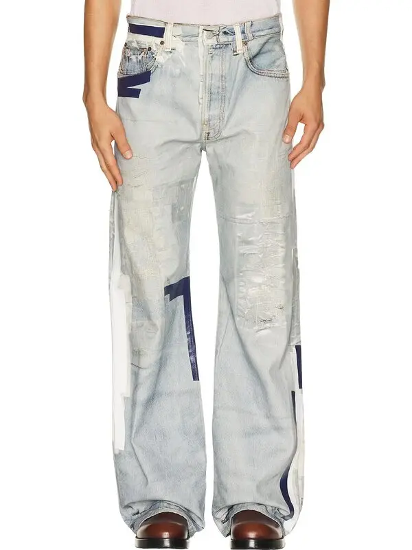 Acne Studios Pentyone M Tlo Tape Jeans - Light Blue
