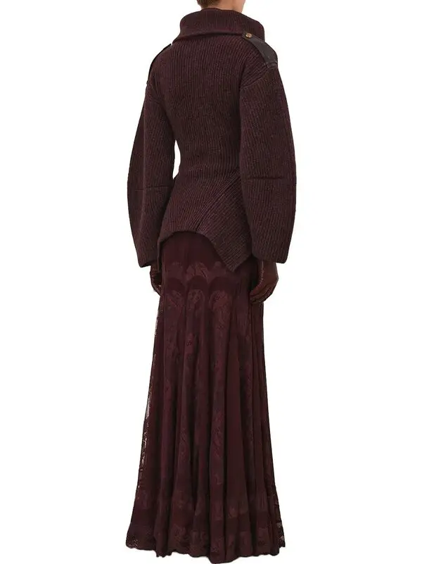 Zimmermann Valiant Panelled Maxi Skirt - Chocolate