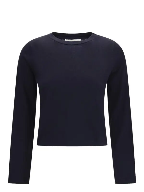 Extreme Cashmere N°451 Lisa Long-sleeved Crew-neck T-shirt - Blue