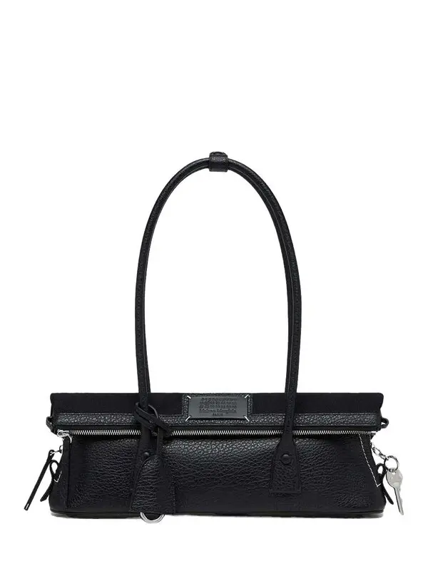 MAISON MARGIELA 5ac Leather Shoulder Bag - Black