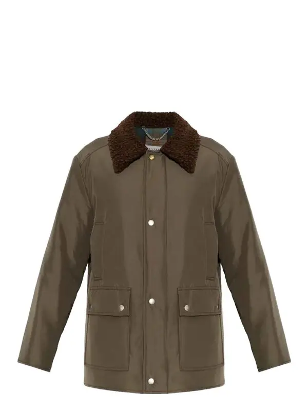 MAISON MARGIELA Shearling Collar Jacket - Green