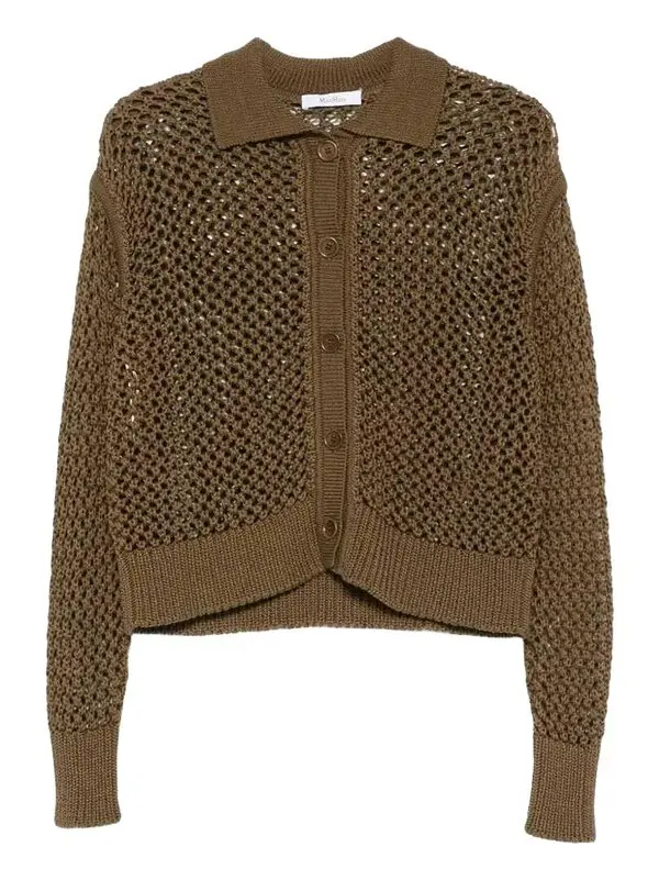 Max Mara Open-knit Cardigan - Brown