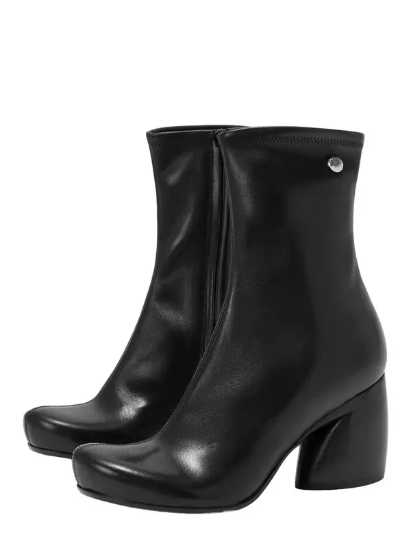 Loewe Oval Stretch Nappa Lambskin Ankle Boots - Black