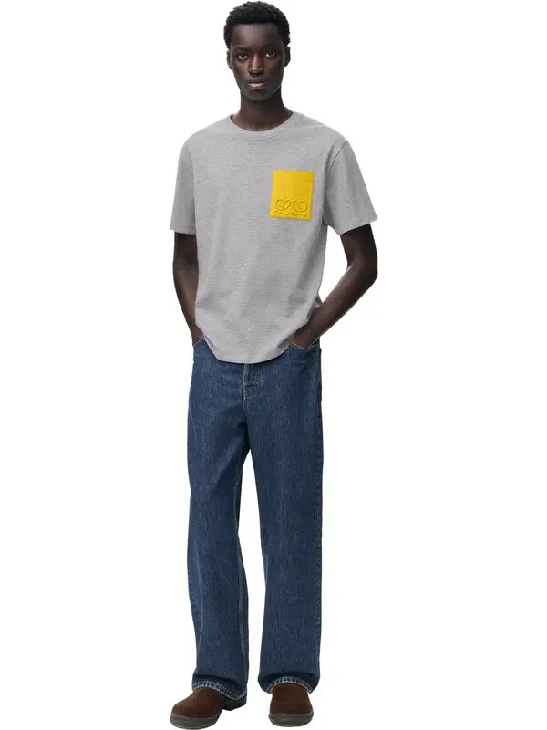 Loewe Relaxed Fit T-shirt In Cotton - Grey Melange
