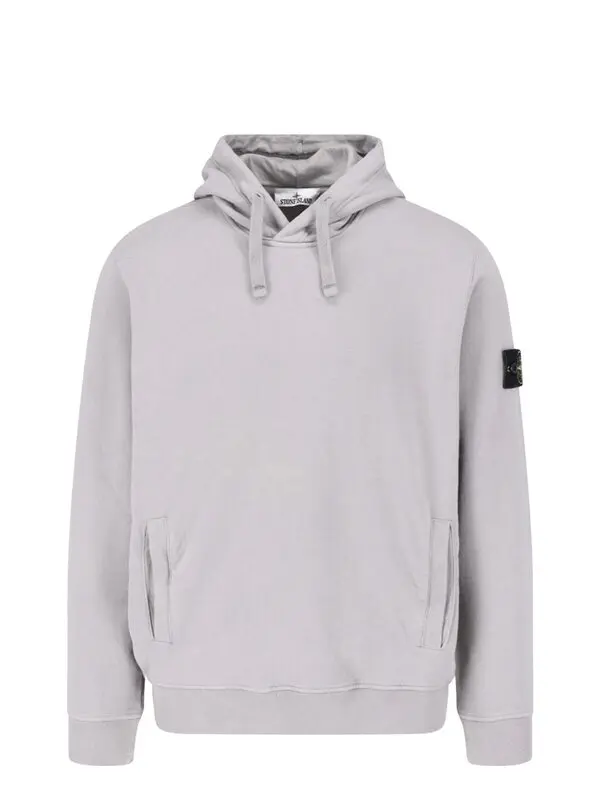 Stone Island Compass Hoodie - Gray