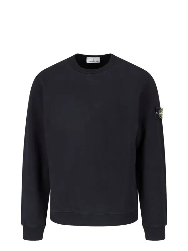 Stone Island Compass" Logo Sweatshirt - Black