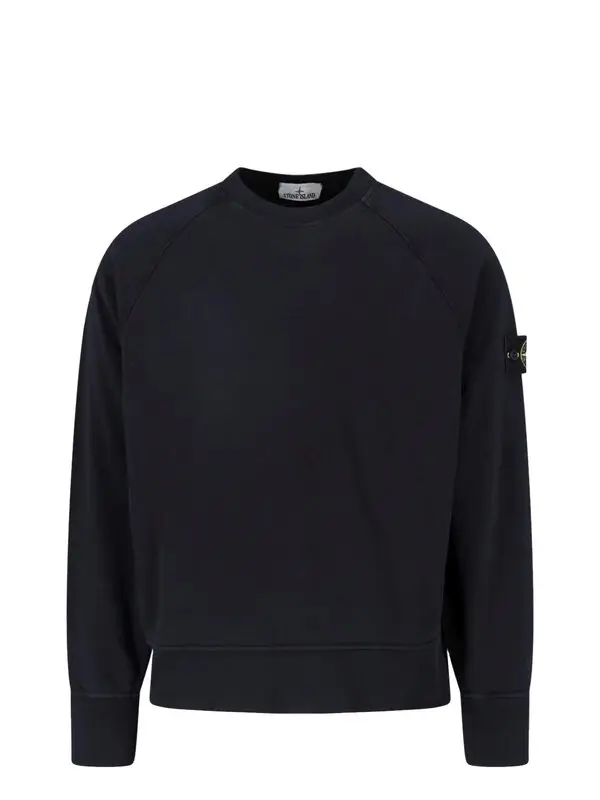 Stone Island Compass" Logo Sweatshirt - Black