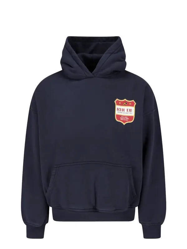 Rhude Filatro Crest Hoodie - Black