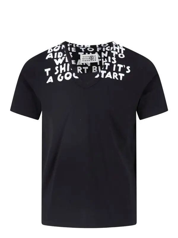 MAISON MARGIELA T-shirt "aids - Black